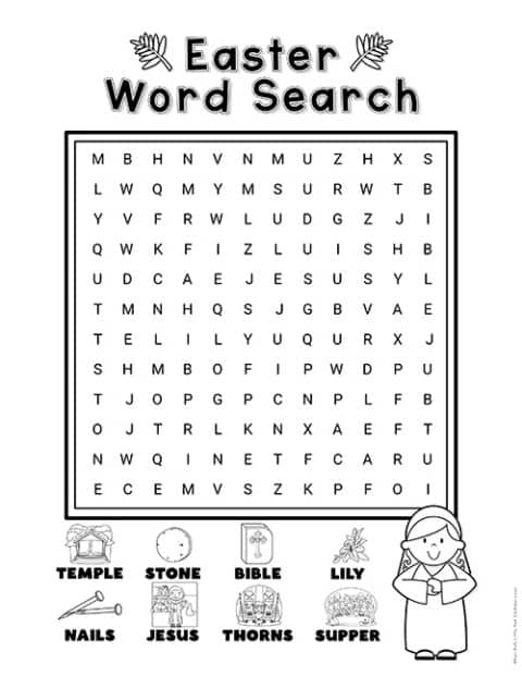 Easter Word Search - Superstar Worksheets