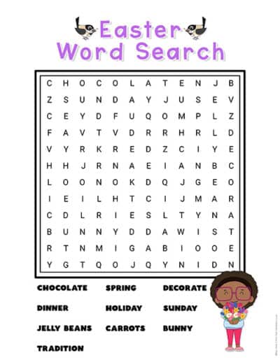 Easter Word Search - Superstar Worksheets