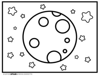 Moon Coloring Pages (Free Printables) - Superstar Worksheets