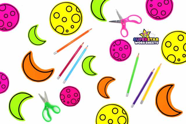 Moon Templates (Free Printables) - Superstar Worksheets