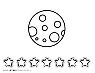 Moon Templates (Free Printables) - Superstar Worksheets