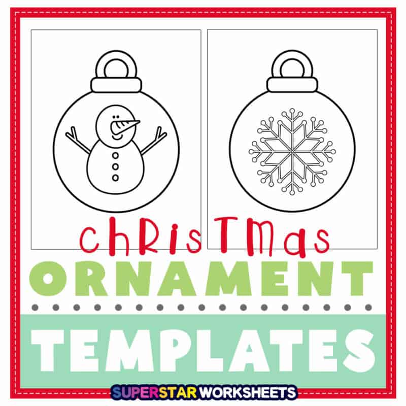 Christmas Templates - Superstar Worksheets