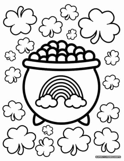 St. Patrick's Day Coloring Pages (Free Printables) - Superstar Worksheets