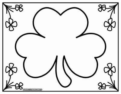 Shamrock Coloring Pages (Free Printables) - Superstar Worksheets