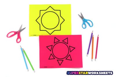 Sun Template (Free Printables) - Superstar Worksheets