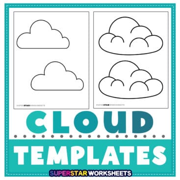 Cloud Template - Superstar Worksheets