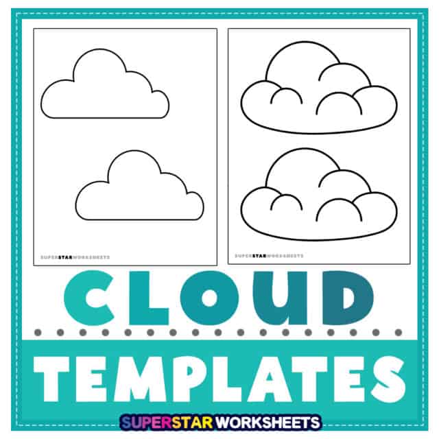 Cloud Template - Superstar Worksheets