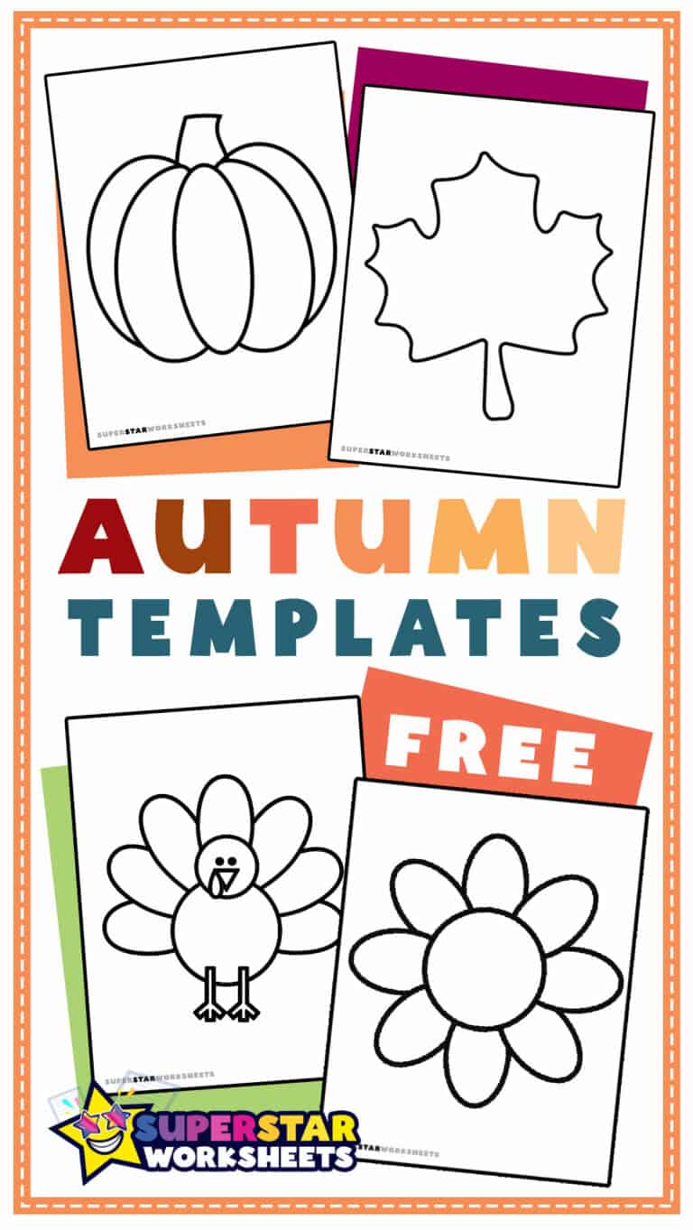 Fall Templates - Superstar Worksheets