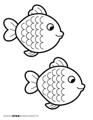 Fish Template (Free Printables) - Superstar Worksheets