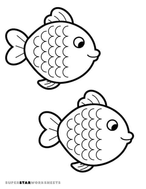 Fish Template (Free Printables) - Superstar Worksheets