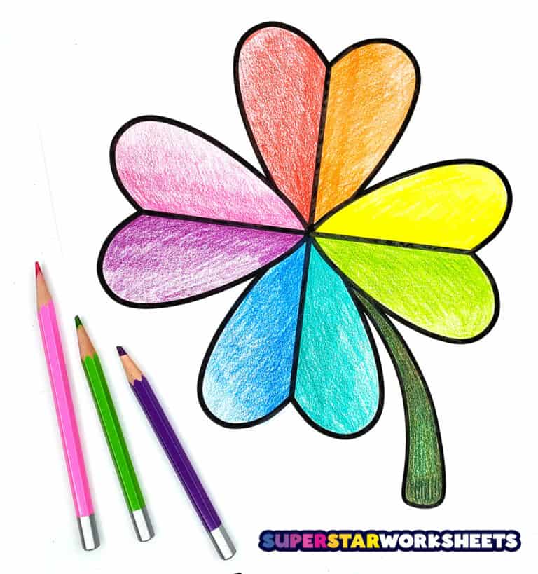 Shamrock Coloring Pages (Free Printables) - Superstar Worksheets