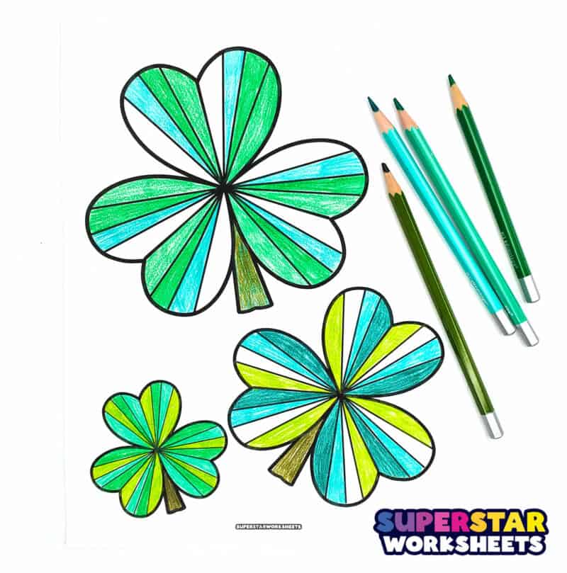 Shamrock Coloring Pages (Free Printables) - Superstar Worksheets