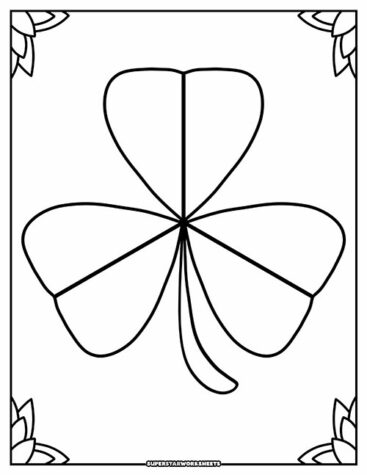 Shamrock Coloring Pages (Free Printables) - Superstar Worksheets