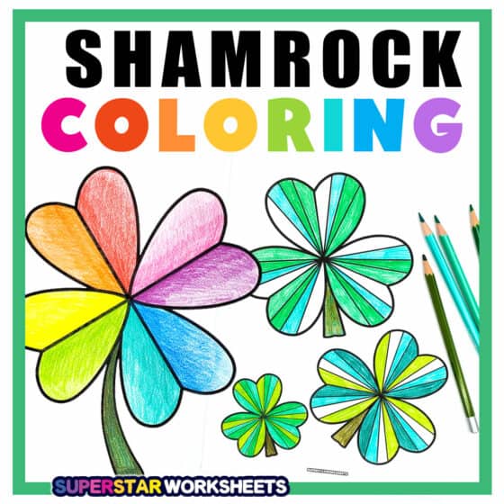 Shamrock Coloring Pages (Free Printables) - Superstar Worksheets