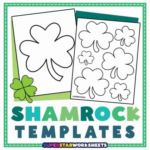 Shamrock Templates (Free Printables) - Superstar Worksheets