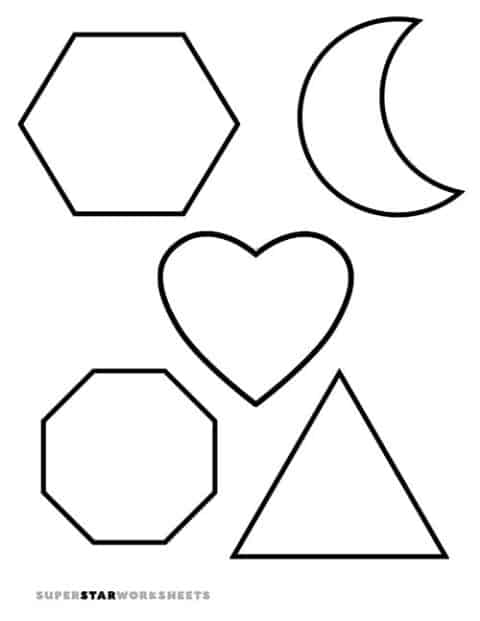 Shape Template (Free Printables) - Superstar Worksheets