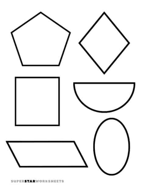 Shape Template (Free Printables) - Superstar Worksheets