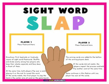 Dolch Sight Word Nouns - Superstar Worksheets