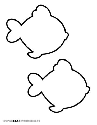 Fish Template (Free Printables) - Superstar Worksheets