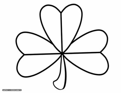Shamrock Coloring Pages (Free Printables) - Superstar Worksheets