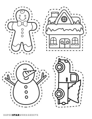Winter Templates (Free Printables) - Superstar Worksheets