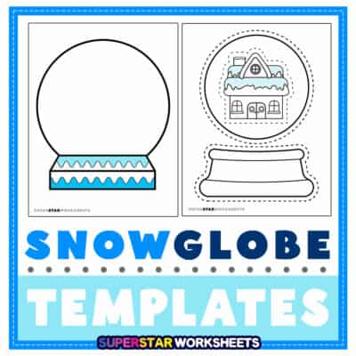 Snow Globe Templates (Free Printables) - Superstar Worksheets