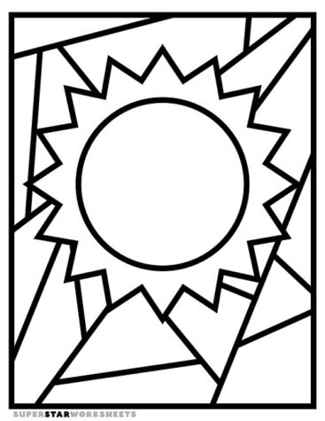 Sun Template (Free Printables) - Superstar Worksheets