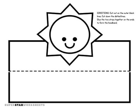 Sun Template (Free Printables) - Superstar Worksheets
