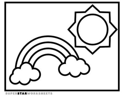Sun Template (Free Printables) - Superstar Worksheets