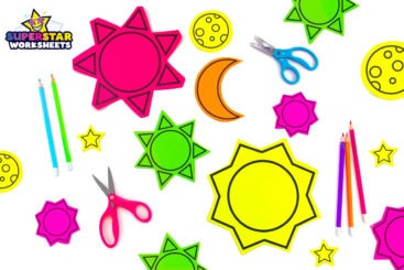 Sun Template (Free Printables) - Superstar Worksheets