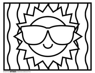 Sun Template (Free Printables) - Superstar Worksheets