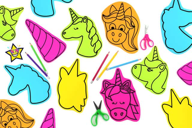 Unicorn Template (Free Printables) - Superstar Worksheets