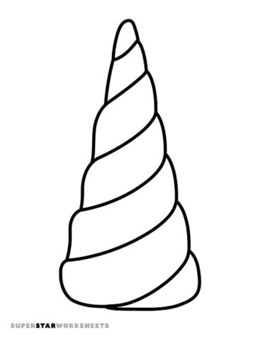 Unicorn Template (Free Printables) - Superstar Worksheets