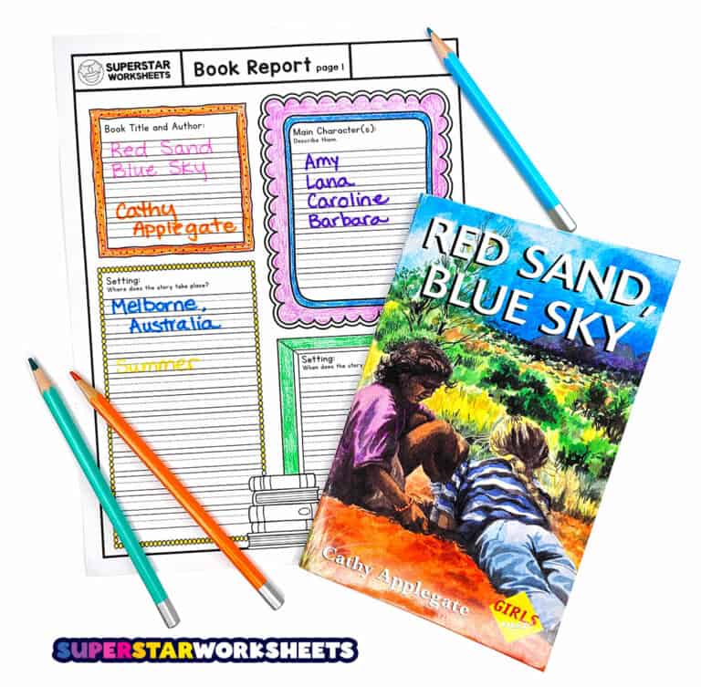 Book Report Templates (Free Printables) - Superstar Worksheets