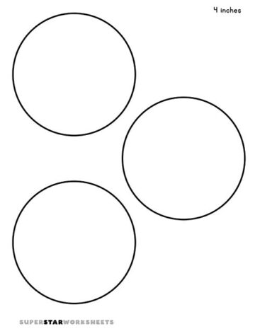 Circle Template (Free Printables) - Superstar Worksheets