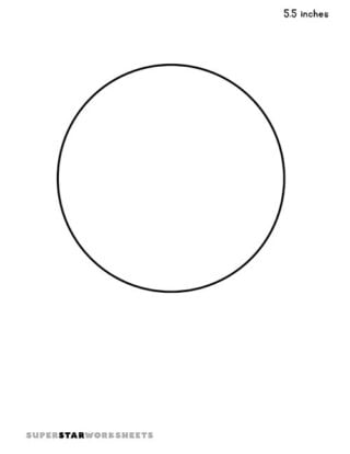 Circle Template (Free Printables) - Superstar Worksheets
