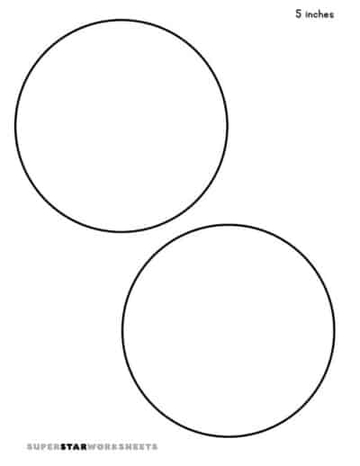 Circle Template (Free Printables) - Superstar Worksheets