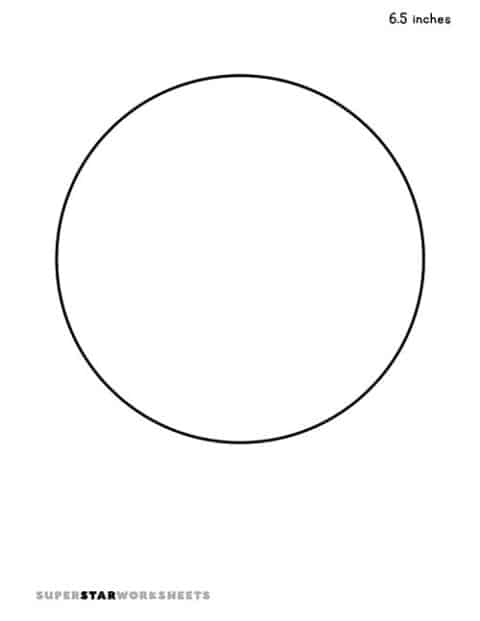 Circle Template (Free Printables) - Superstar Worksheets
