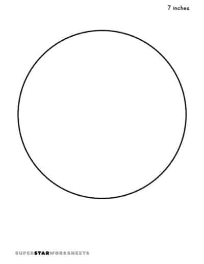 Circle Template - Superstar Worksheets