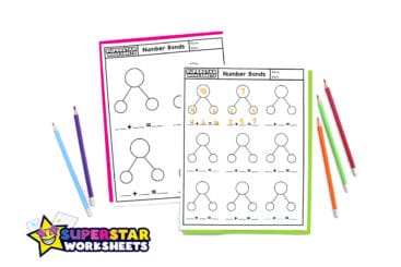 Number Bond Template (Free Printables) - Superstar Worksheets