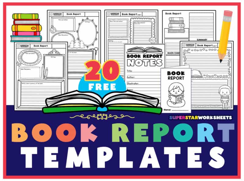 Book Report Templates (Free Printables) - Superstar Worksheets
