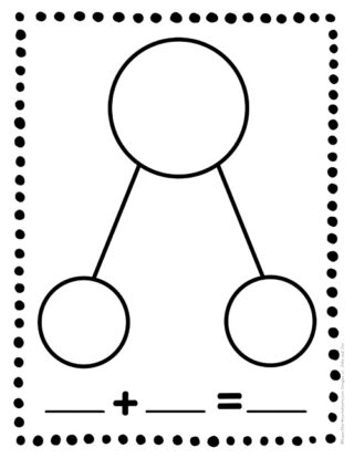 Number Bond Template (Free Printables) - Superstar Worksheets