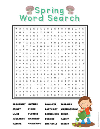 Spring Word Search Puzzles - Superstar Worksheets