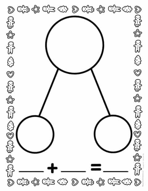 Number Bond Template (Free Printables) - Superstar Worksheets