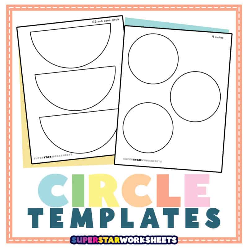 Circle Template - Superstar Worksheets