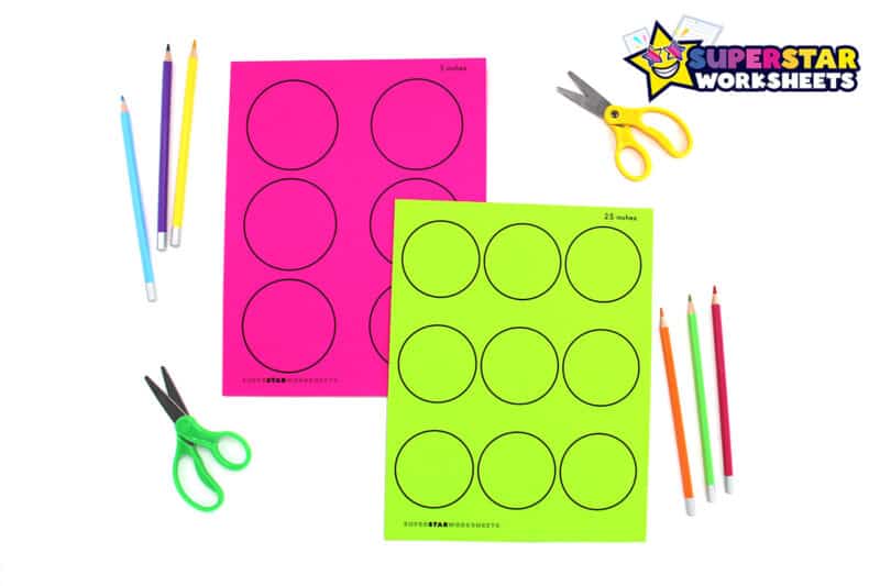 Circle Template (Free Printables) - Superstar Worksheets