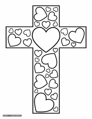 Cross Coloring Pages (Free Printables) - Superstar Worksheets