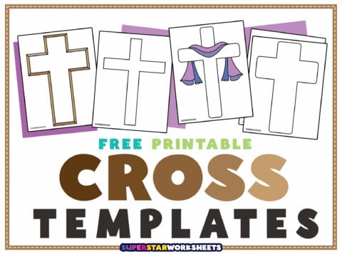 Cross Templates (Free Printables) - Superstar Worksheets
