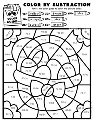 Easter Color By Number - Superstar Worksheets