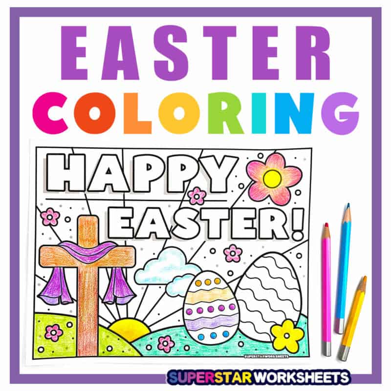 Easter Coloring Pages (Free Printables) - Superstar Worksheets
